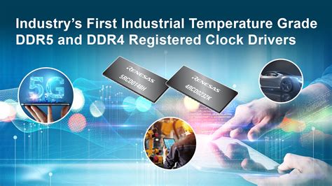 Renesas Industrial Grade Ddr5 And Ddr4 Registered Clock Drivers