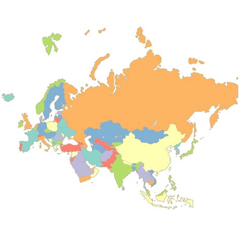 Blank Physical Map Of Eurasia