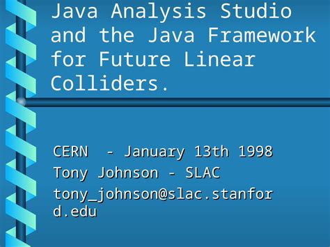 PPT Java Analysis Studio And The Java Framework For Future Linear