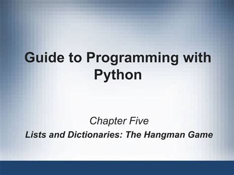 Python Lists And Dictonary Data Structures Ppt