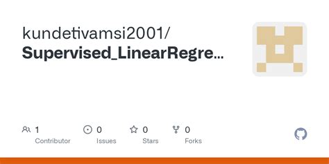 GitHub Kundetivamsi Supervised LinearRegression