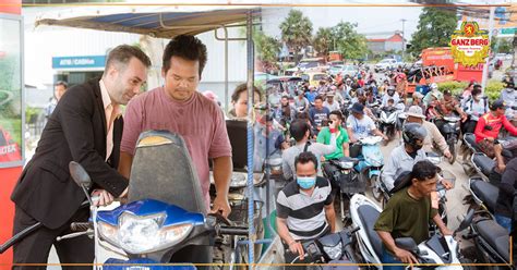 Ganzberg ចាក់សាំងម៉ូតូហ្វ្រីជូនប្រជាពលរដ្ឋចំនួន ៨០០គ្រឿង Khmernote