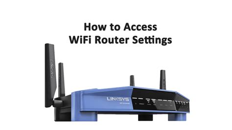 how to access router settings