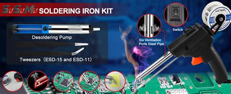 Soldering Gun Iron Kit Automatic 110v Micro Solder Guns Irons For Electronics