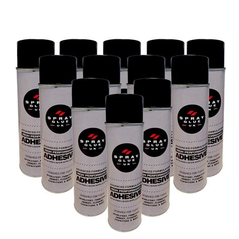 Multi Purpose Spray Adhesive Premium Bond Aerosol Glue 12 X 500ml Spray Glue Uk