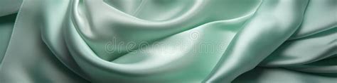 Pale Mint Color Silk Fabric Background Generative Ai Stock Illustration Illustration Of Soft