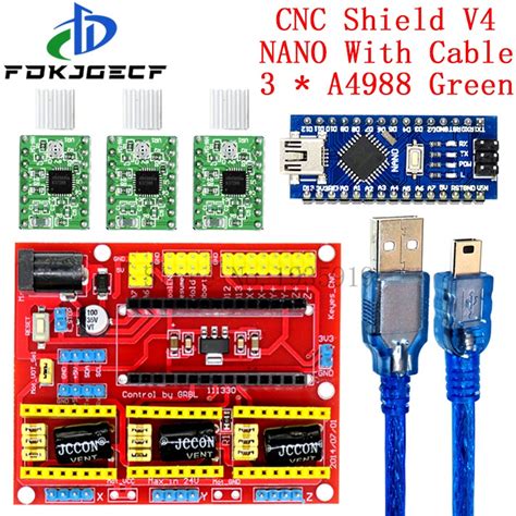Cnc Shield V3 V4 Engraving Machine 3d Printer A4988 Drv8825 Driver Expansion Board For Arduino