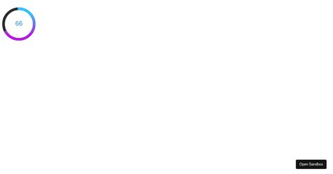 Gradient Circular Progress Bar Codesandbox