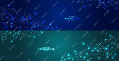 Premium Vector Abstract Digital Connection Dots And Lines Technology