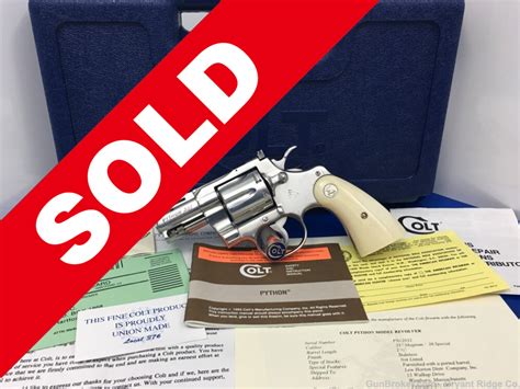 Lew Horton Colt Python 2 5 Factory Ported Stainless Rarest Of The Rare Bryant Ridge