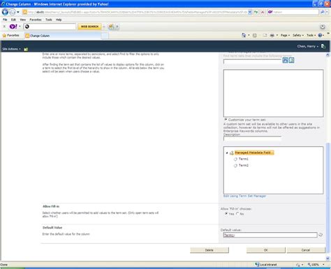 Sharepoint Connoisseur Utilize The Managed Metadata Service