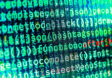 Software Developer Workspace Screen Stock Image Image Of Frontend Blue 78666499