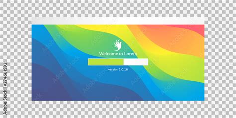 Loading Process Screen Installing App Or Software Progress Loading Bar Abstract Background