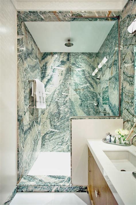 Green Marble Tile Bathroom