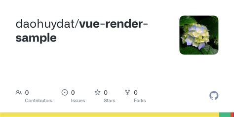 Github Daohuydatvue Render Sample