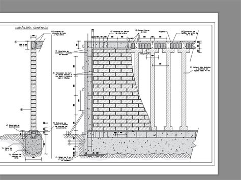 Detalle Constructivo De Muro De Ladrillo En Autocad Librer A Cad Hot Sex Picture