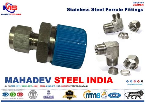 Msi Male Connector At ₹ 140piece Stainless Steel Ferrule Fittings In