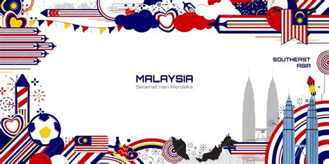 Premium Vector Happy Independence Day Of Malaysia Illustration