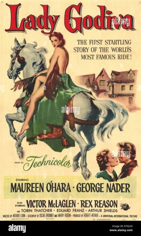The Film Poster For Lady Godiva Depicts The Story Of The Legendary