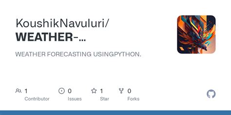 WEATHER FORECASTING WITH PYTHON README Md At Main KoushikNavuluri WEATHER FORECASTING WITH