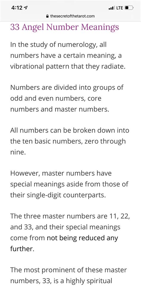I Have Master Number 33 In My Numerology Lw Angel Number Meanings