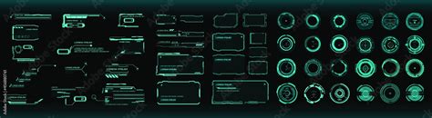 Big Set Futuristic Hud Ui Ux Elements For Hud User Interface
