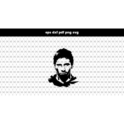 Lionel Messi Svg Files For Cnc Files For Laser Cut Dxf P Inspire Uplift