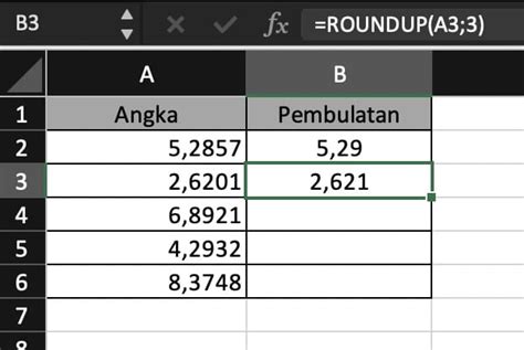 Kenali Rumus Pembulatan Excel