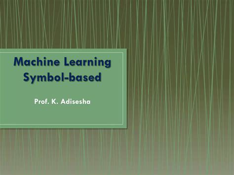 Machine Learning Ppt