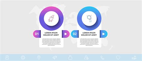 두 레이블 다이어그램 그래프 화살표에 대한 벡터 인포그래픽 템플릿 서클 건축물에 대한 스톡 벡터 아트 및 기타 이미지 건축물 그래프 금융 Istock