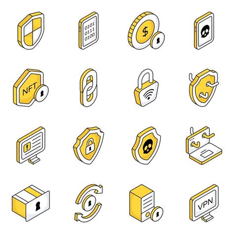 Premium Vector Pack Of Security And Protection Flat Icons