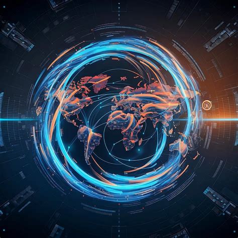 Global Cybersecurity Network Safeguarding Data Through International Digital Connections