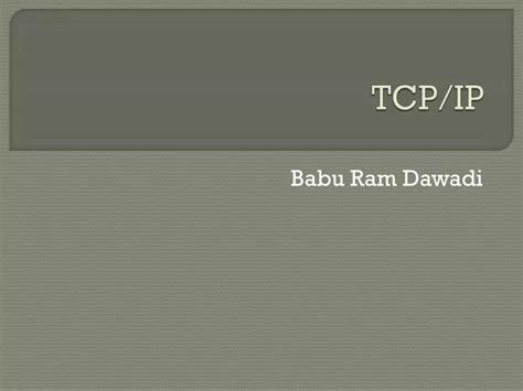 ppt tcp ip protocol suite in computer networks powerpoint