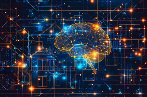 Digital Brain Network Representing Artificial Intelligence And Data