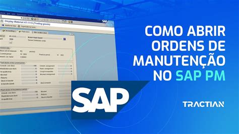 Como Abrir Uma Ordem De Manutenção No Sap Pm Youtube