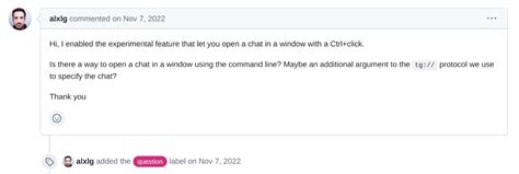 Question Command To Open A Chat In A Window · Issue 25294