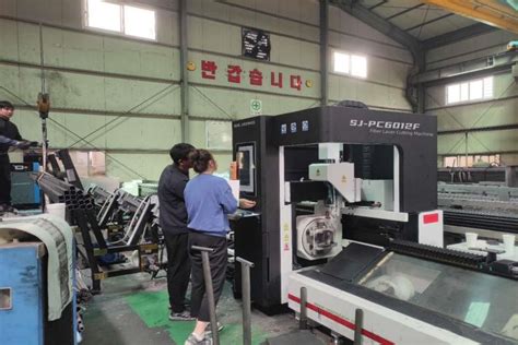 한국 고객을 위한 전자동 파이프 절단기 서비스 Jinan Sejong Tech Cnc Equipment Co Ltd