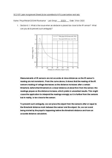 Sc2107 Lab4 Answers Sc2107 Lab4 Assignment Sheet To Be Submitted To