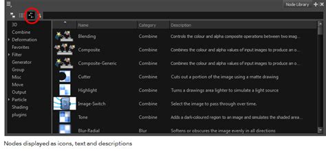 Node Library View Toon Boom Learn Portal