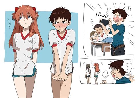 Souryuu Asuka Langley Ikari Shinji And Makinami Mari Illustrious Neon Genesis Evangelion