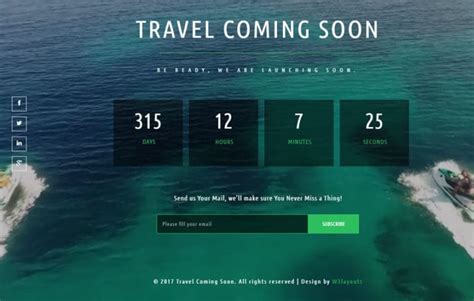 Digital Countdown Timer Widget Flat Responsive Widget Template