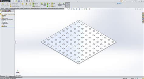 How To Can I Make Holes About 22000 Pieces In Solidworks Grabcad Tutorials