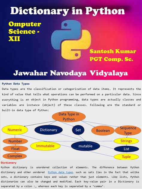 Dictionary In Python Pdf Data Type Computer Engineering