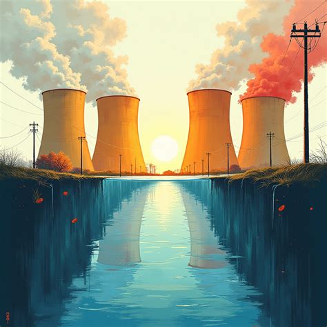 Discharge Of Contaminated Water From Nuclear Power Plants Illustrate A Divided Landscape With
