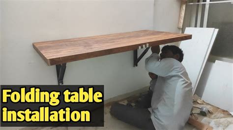 How To Make A Wall Mount Folding Table Space Saving Interiorgyaan