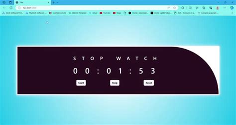 built my own stopwatch with html css bootstrap sohail saifi posted on the topic linkedin
