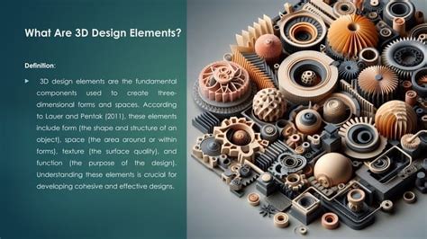 3d Design Elements Exploring Form Space And Function In 3d Design Visualization Ppsx