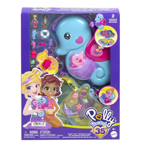 Polly Pocket Daddy And Me Seahorse Purse Wearable Compact Toyworld Nz