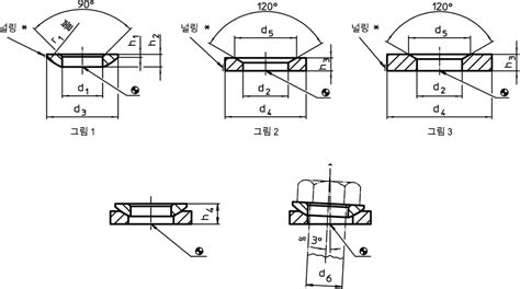 구면 와셔 원추형 씨트 Din 6319와 유사 스텐레스 스틸 Eh 23050