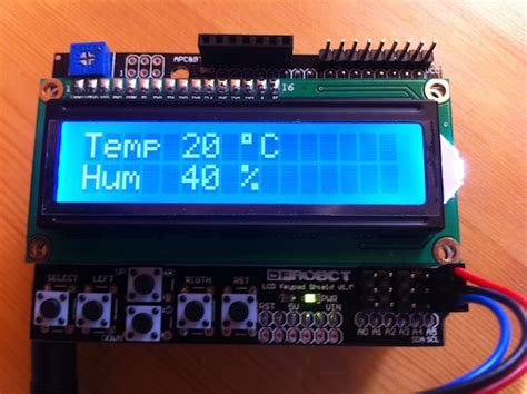 Min Max Thermometer Mit Lcd Display Auf Arduino Basis Ich Bin